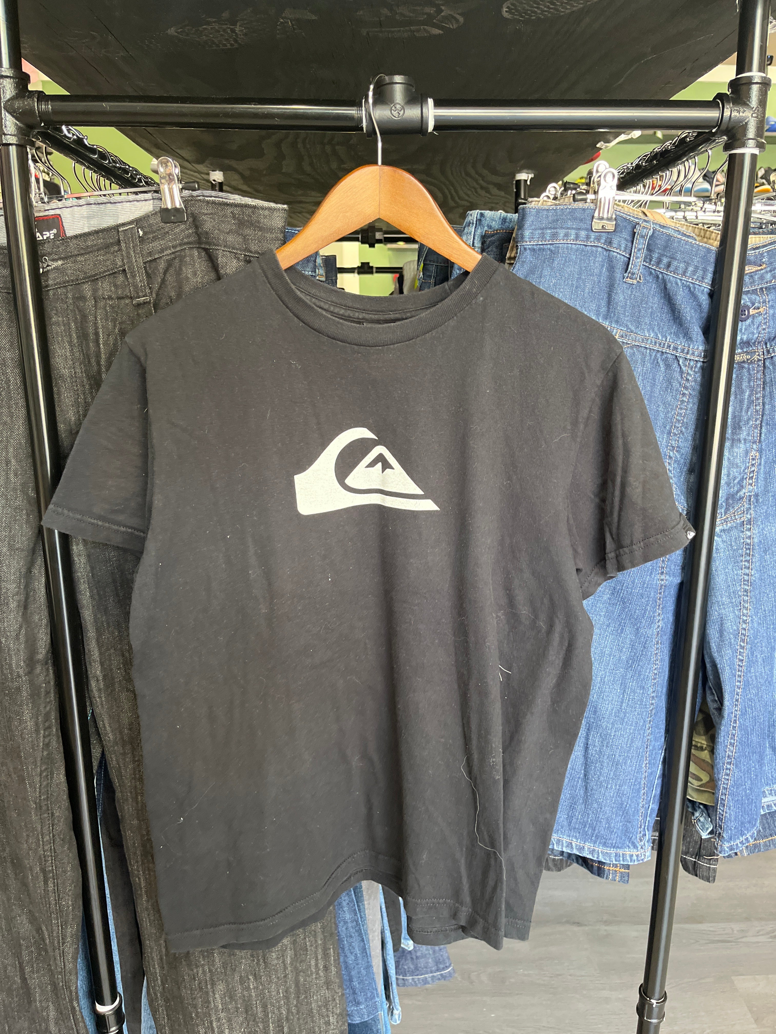 Black Quicksilver Logo Tee – Ageless SC