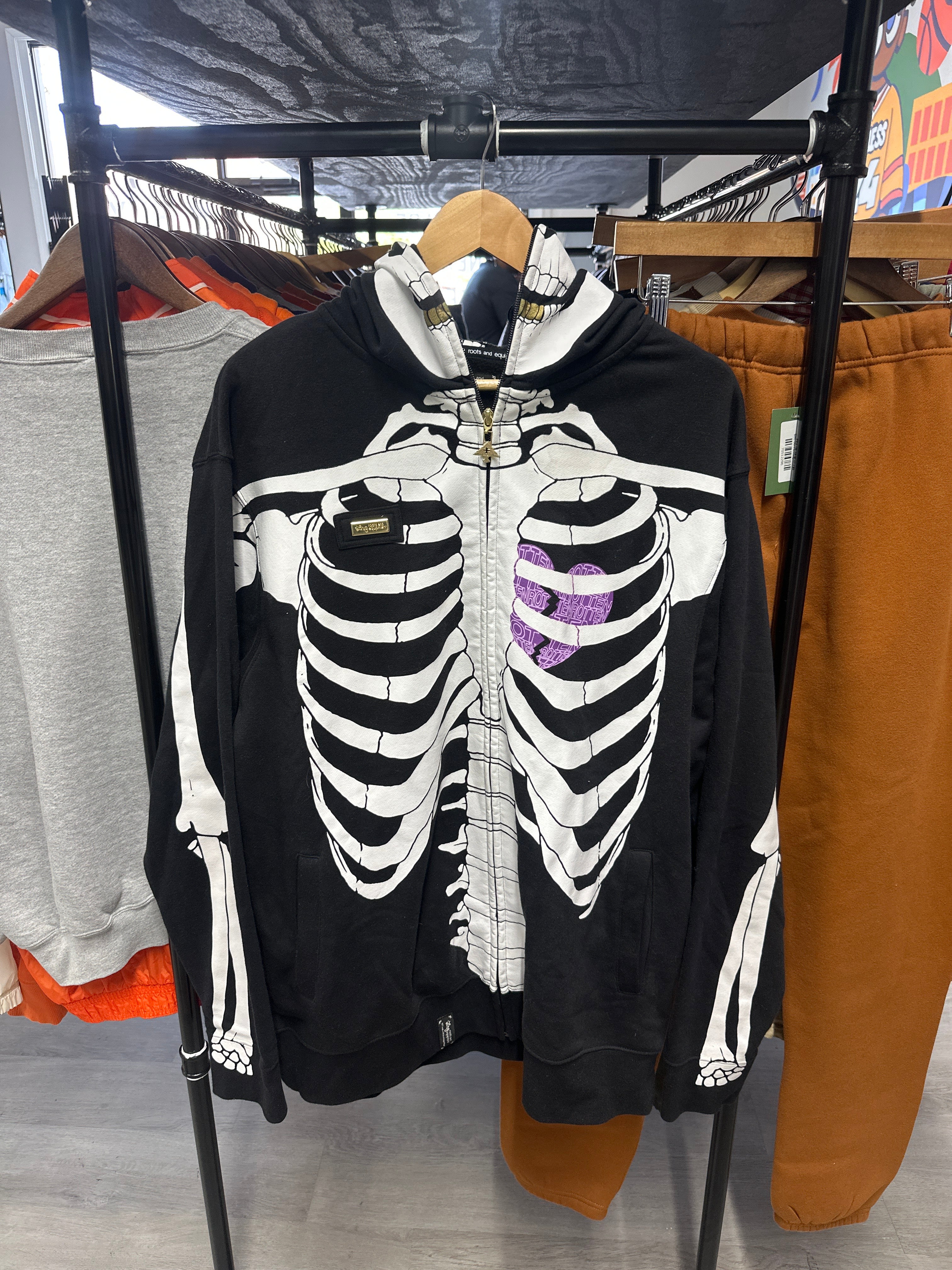 LRG Skeleton Zip Up Hoodie – Ageless SC