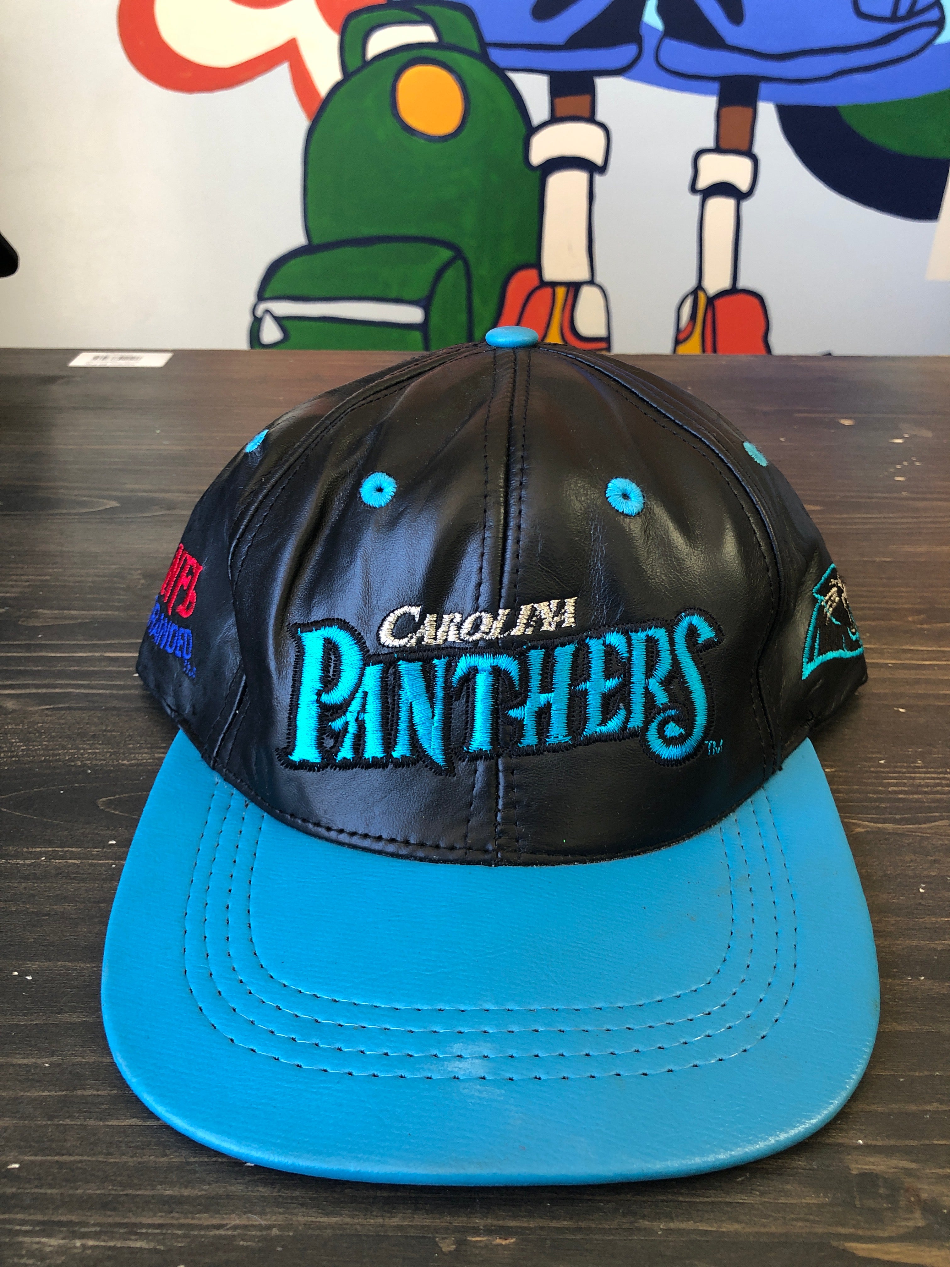 Vintage Carolina Panthers Leather Snapback – Ageless SC